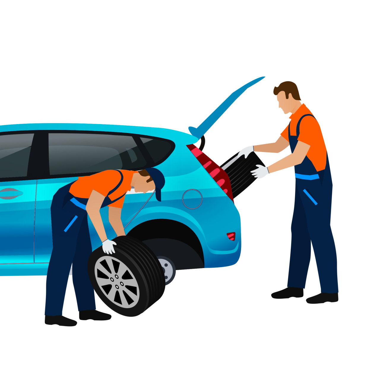 QUICK CAR TYRE CHANGE SERVICE IN DUBAI | 800 Motor Guru